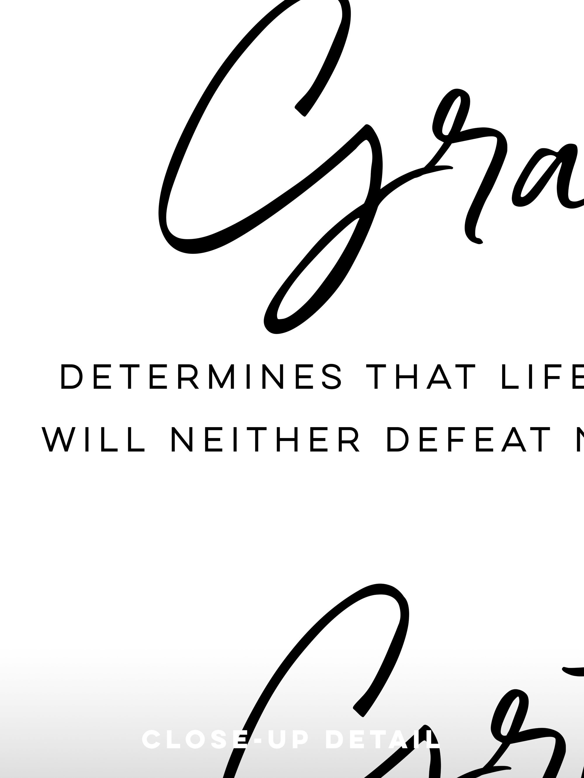 Grace and Grit Quote. Empowering, Wall Art, Daring Greatly ...