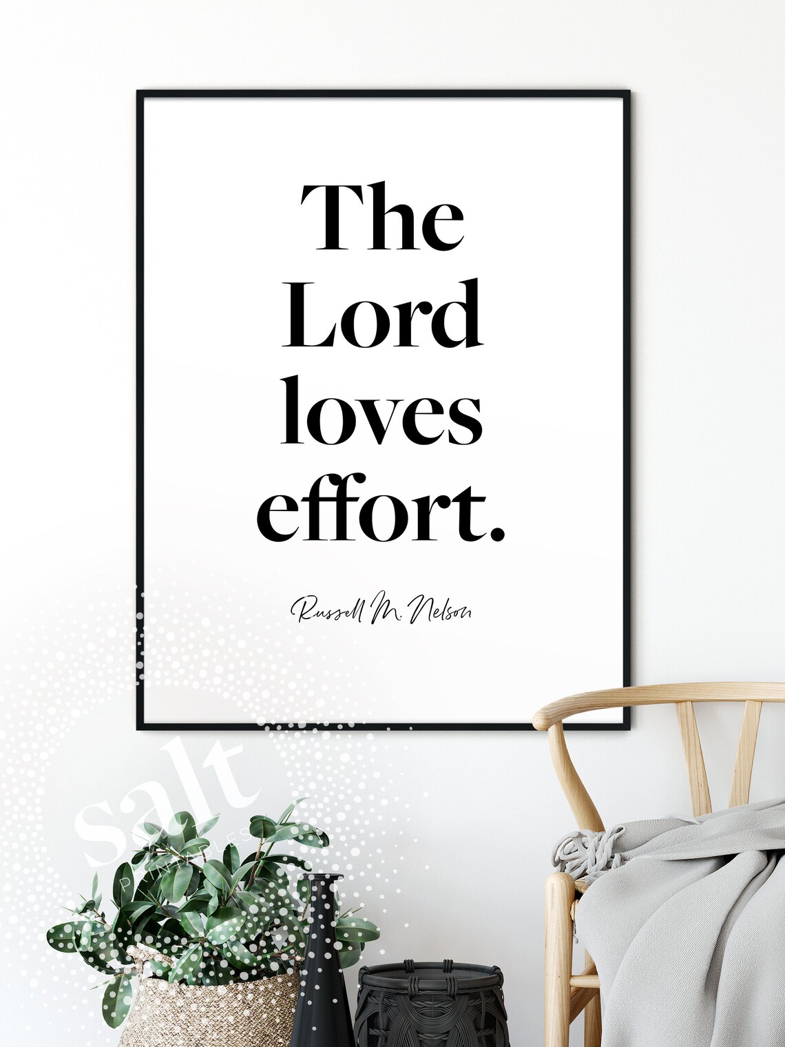 The Lord Loves Effort Russell M Nelson Quote General | Etsy