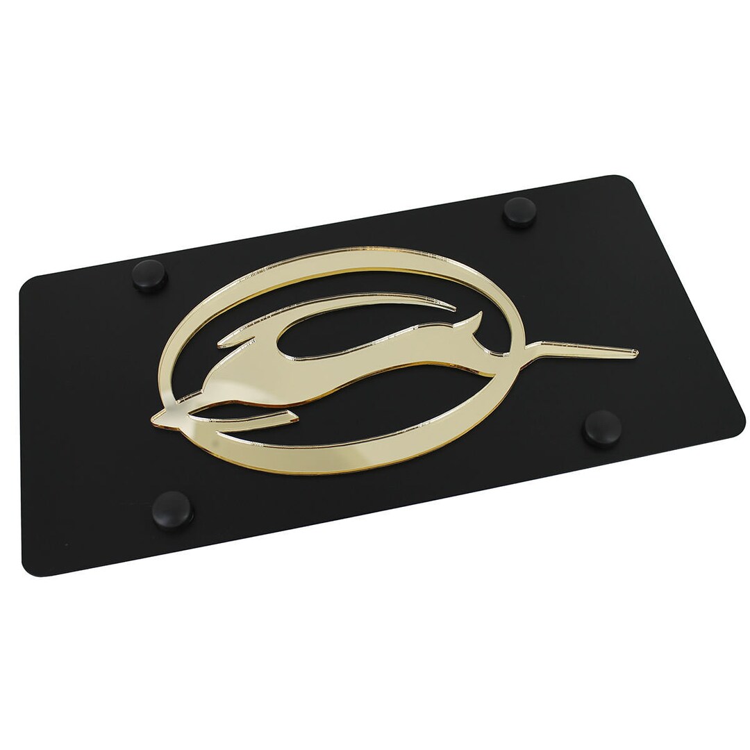 Chevy Impala Logo License Plate gold on Black - Etsy