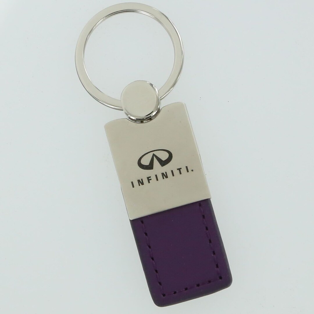 Infiniti Leather Key Ring purple - Etsy