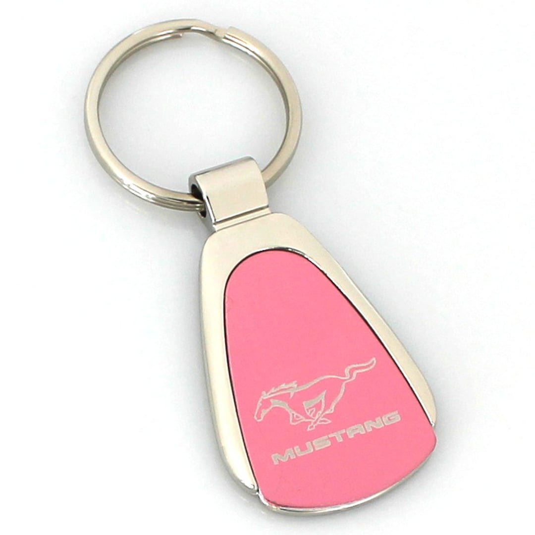Ford Mustang Tear Drop Key Ring pink - Etsy
