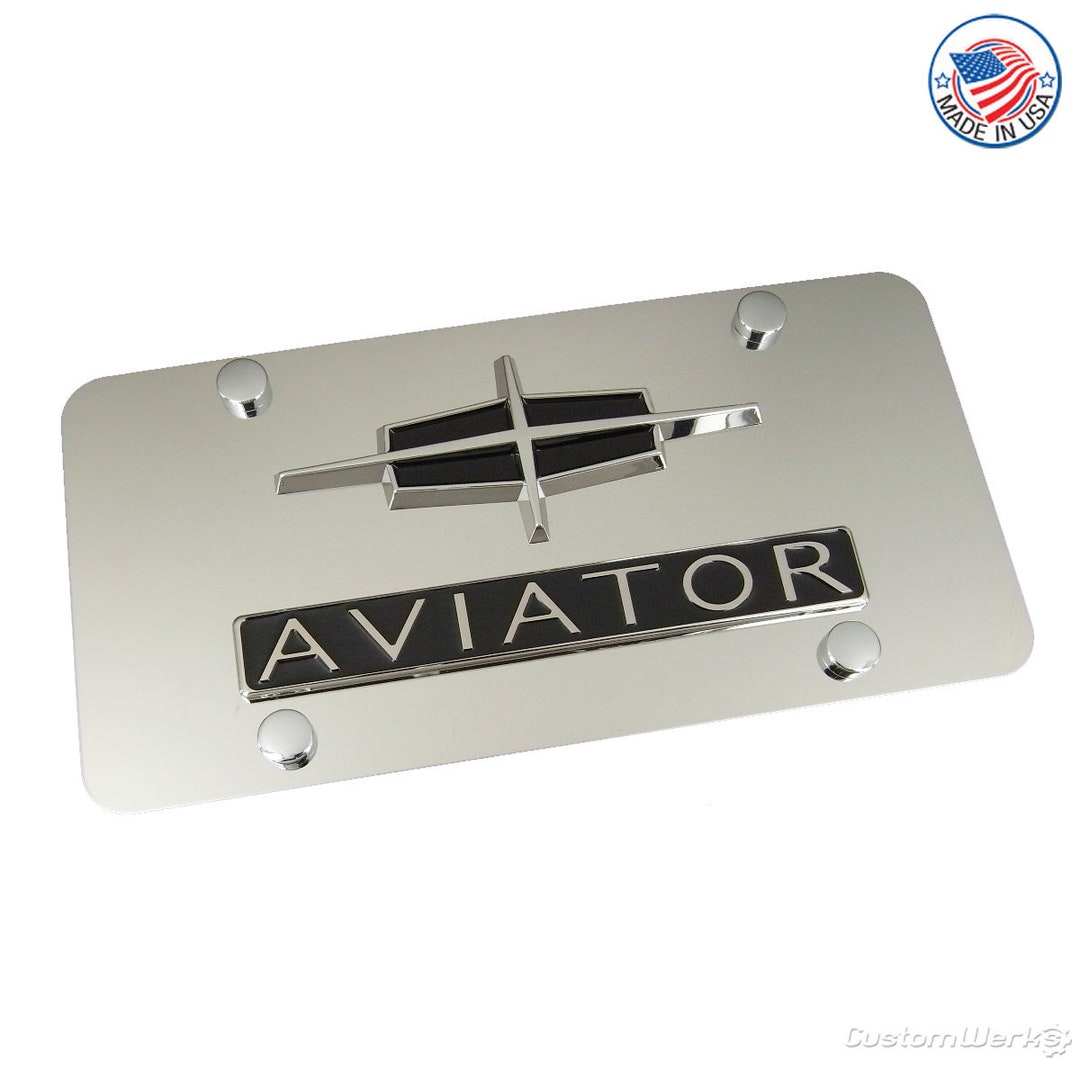 Lincoln Dual Logo Aviator License Plate chrome - Etsy