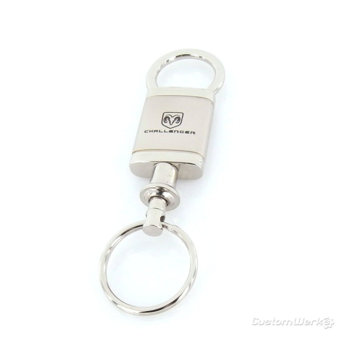 Dodge Challenger Satin Valet Keychain chrome - Etsy