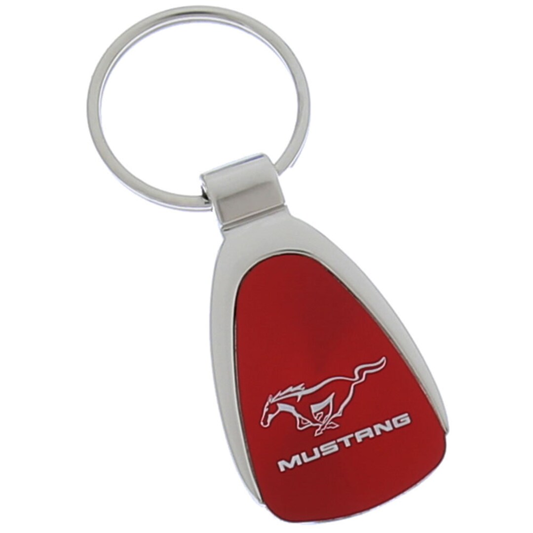 Ford Mustang Tear Drop Key Ring red - Etsy