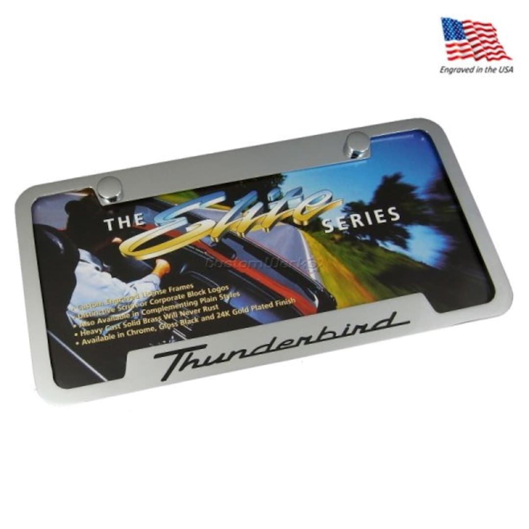 Ford Thunderbird License Plate Frame chrome - Etsy