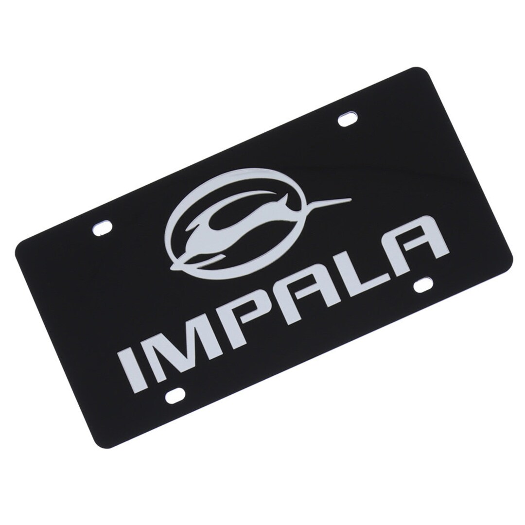 Chevy Impala Logo License Plate black - Etsy UK