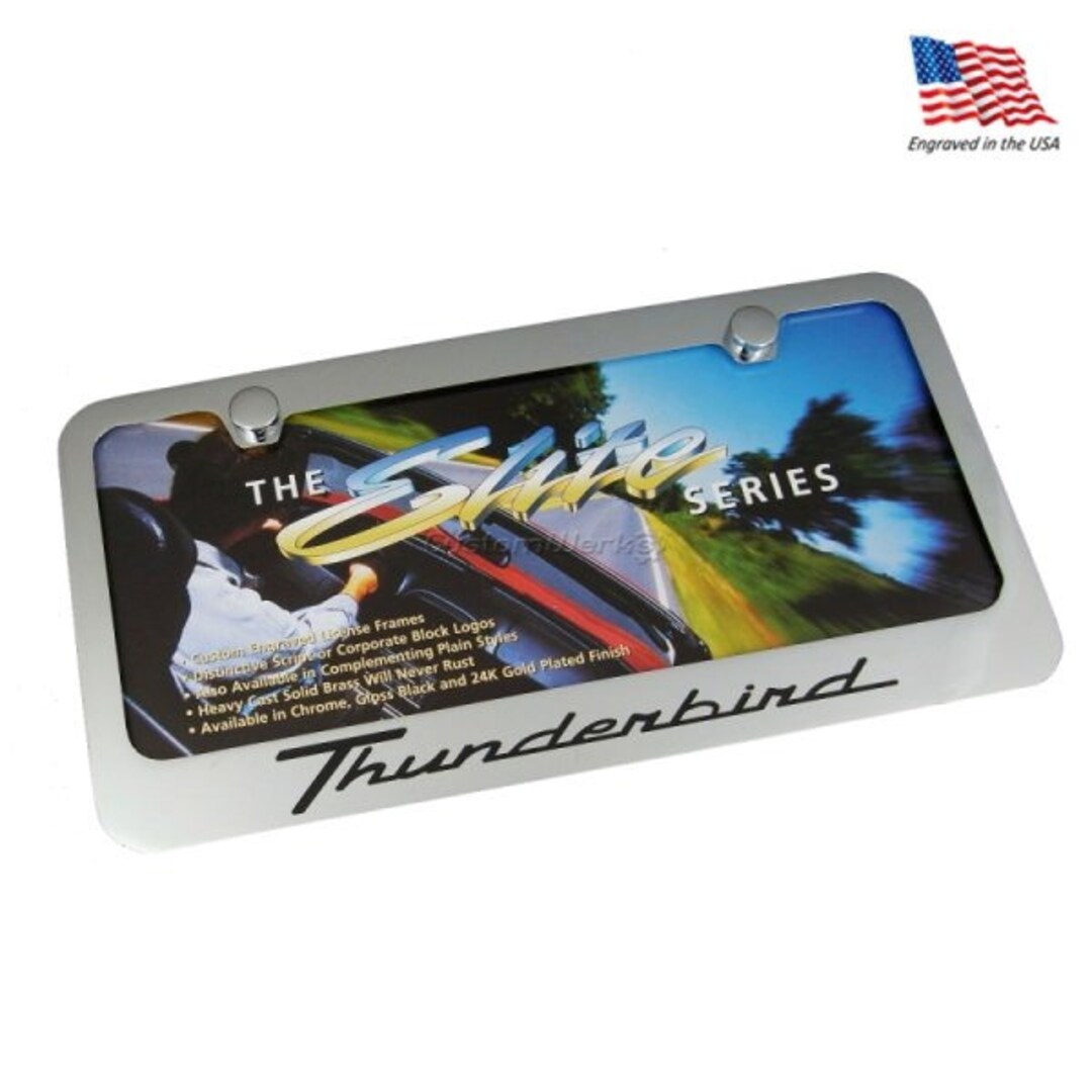 Ford Thunderbird License Plate Frame chrome - Etsy