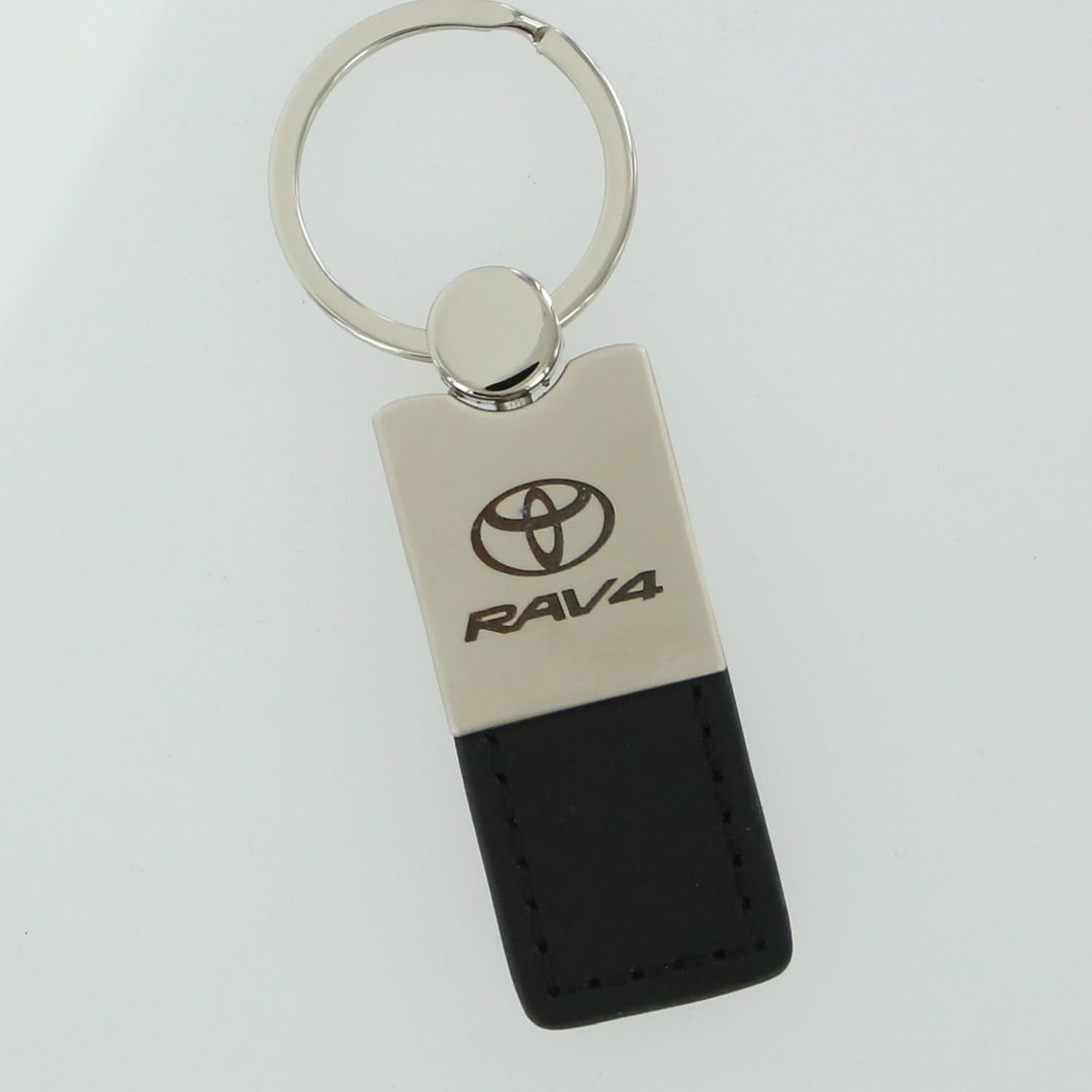 Toyota Rav4 Leather Key Ring black - Etsy