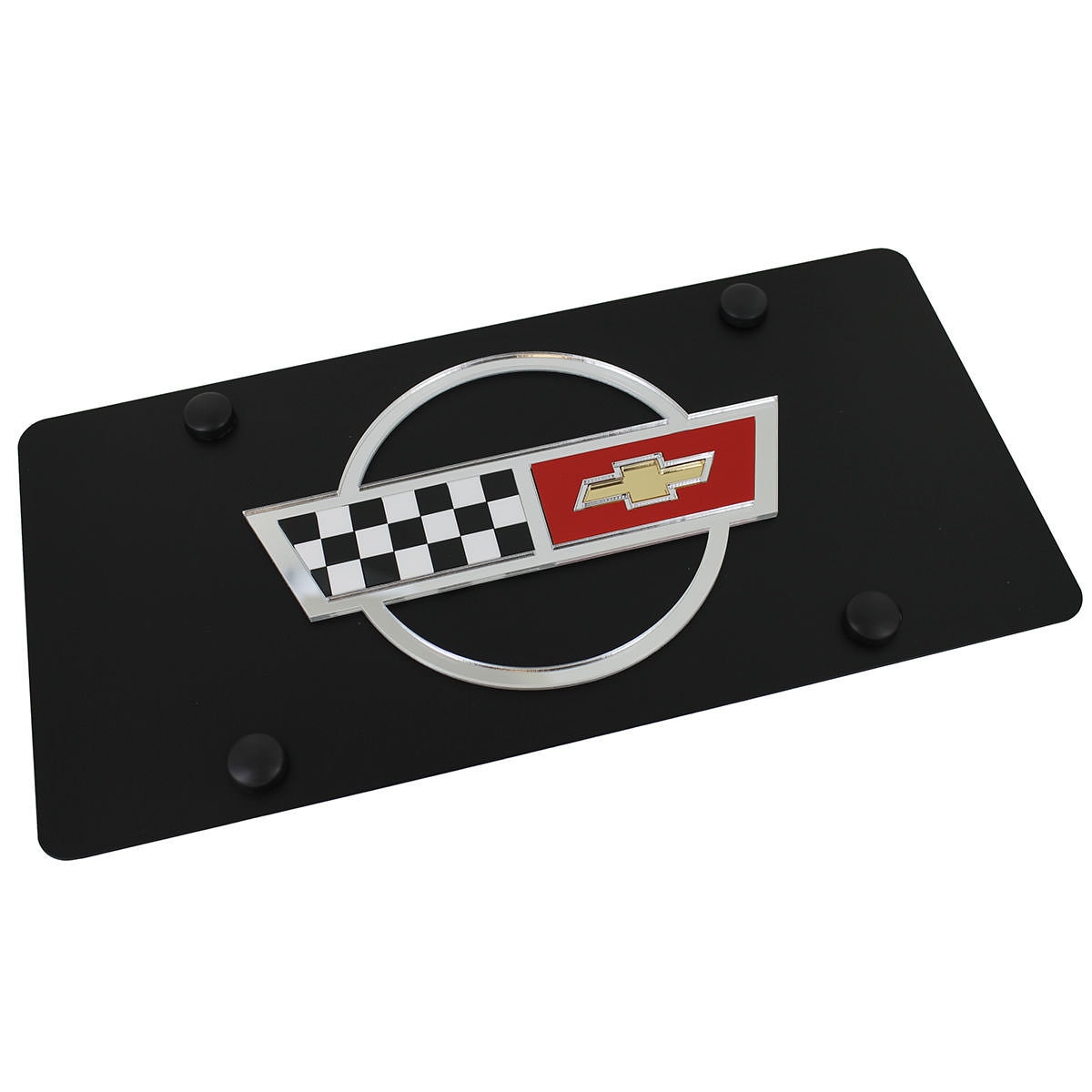Chevy Corvette C4 Logo License Plate black - Etsy