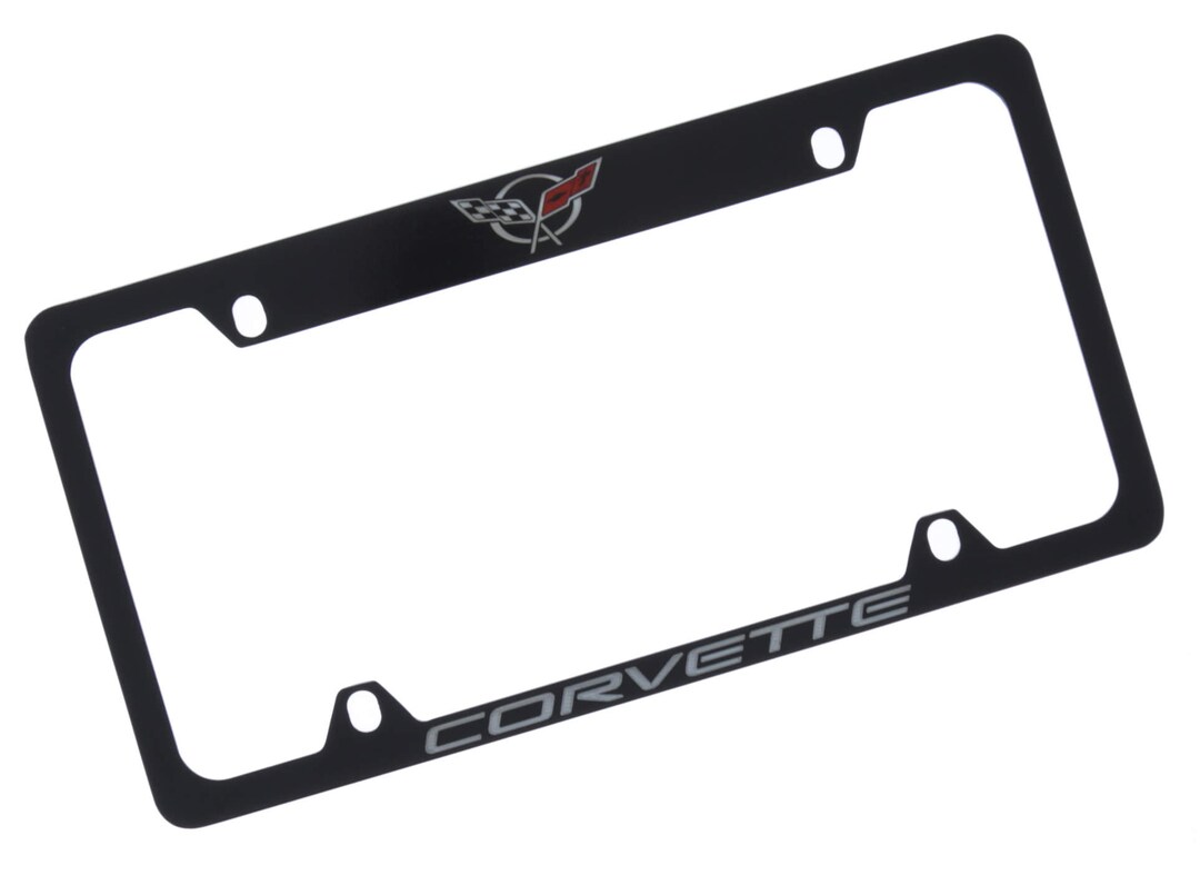 Corvette C5 License Plate Frame black - Etsy