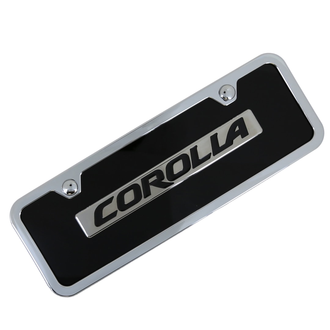 Toyota Corolla License Plate Kit black - Etsy