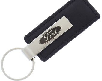 Leather Ford Keychain - Etsy