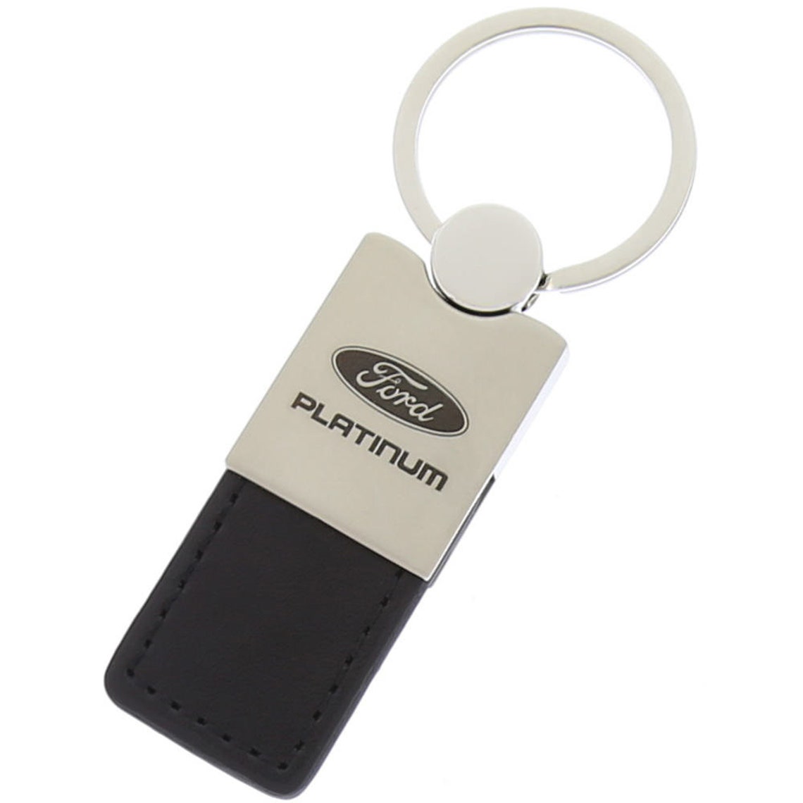 Ford platinum leather key ring black | Etsy