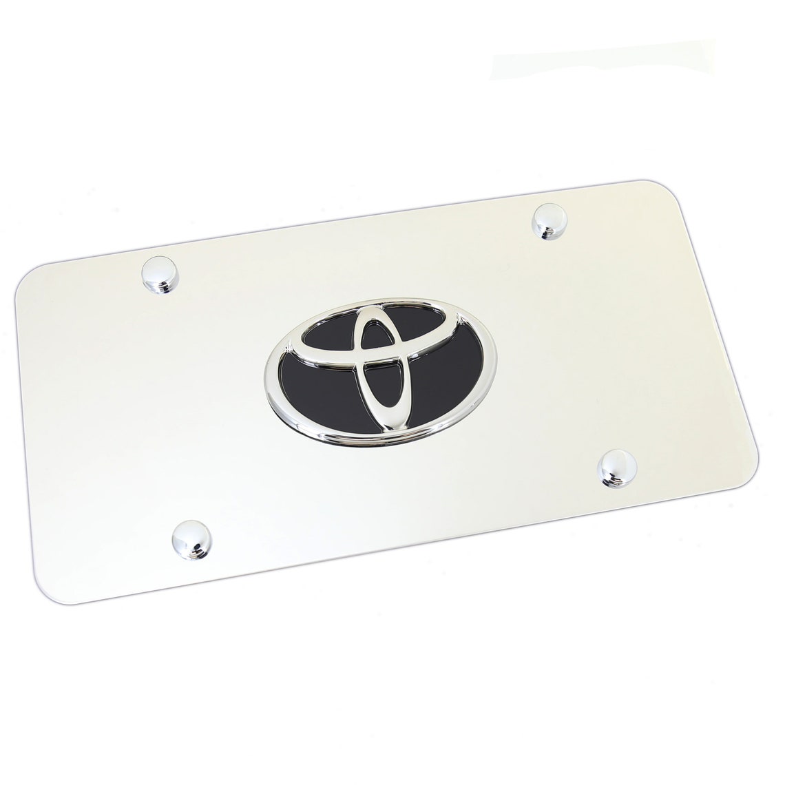 Toyota logo license plate black | Etsy