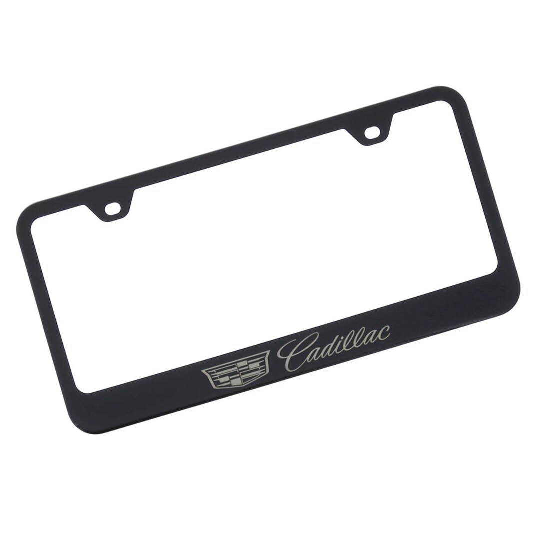 Cadillac New Logo License Plate Frame black - Etsy
