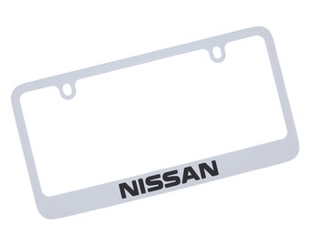 Nissan Mirror Chrome Stainless Steel Front Rear License Plate Frame ...