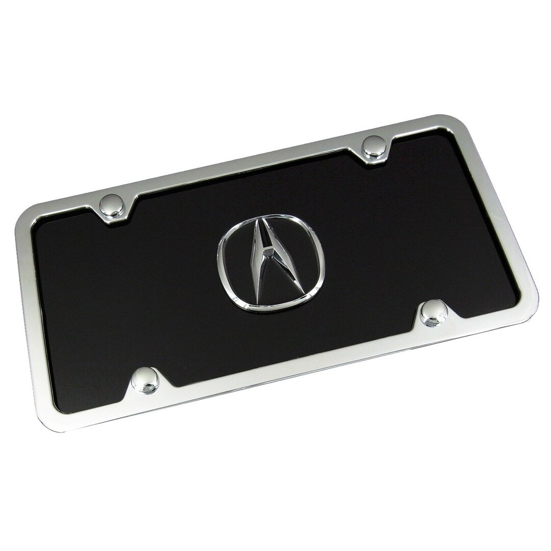 Acura Logo License Plate Kit chrome on Black - Etsy