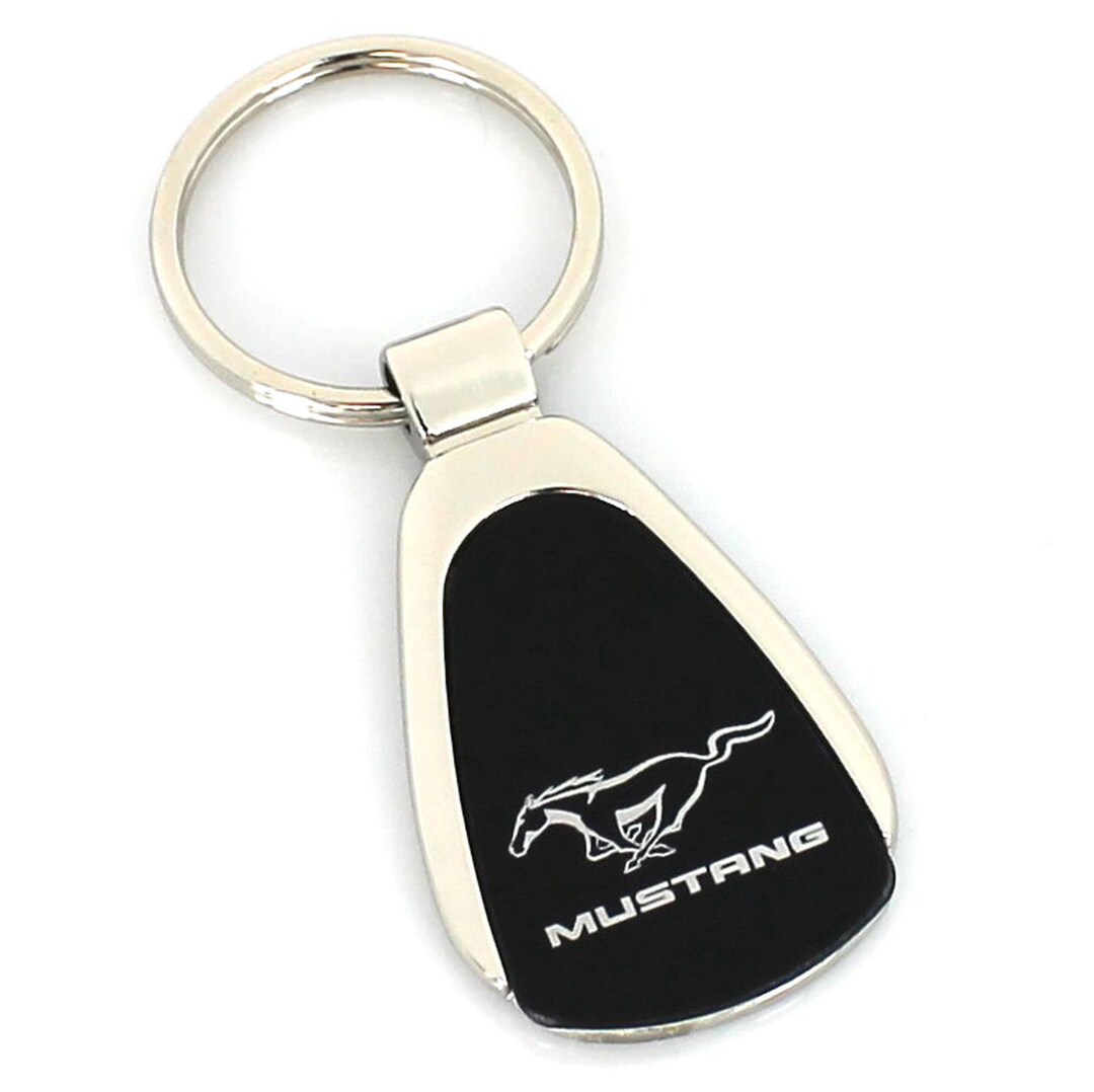 Ford Mustang Tear Drop Key Chain black - Etsy