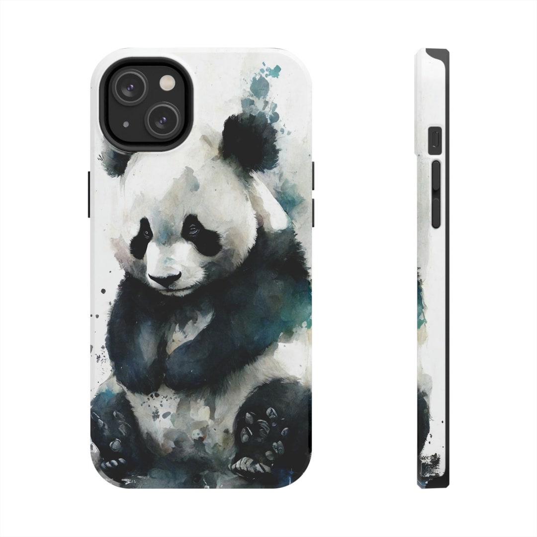 Cute Baby Panda Watercolor Phone Case Tough Phone Cases, Case-mate - Etsy