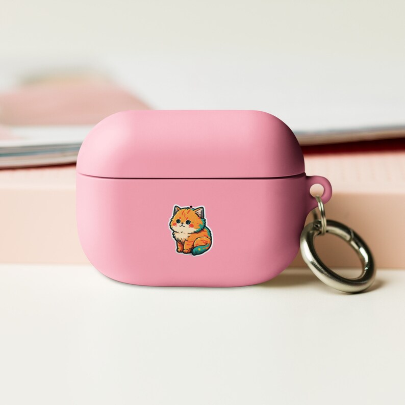 Cute Kawaii Cat Kitten AirPod and AirPod Pro Rubber Case - Adorable ...