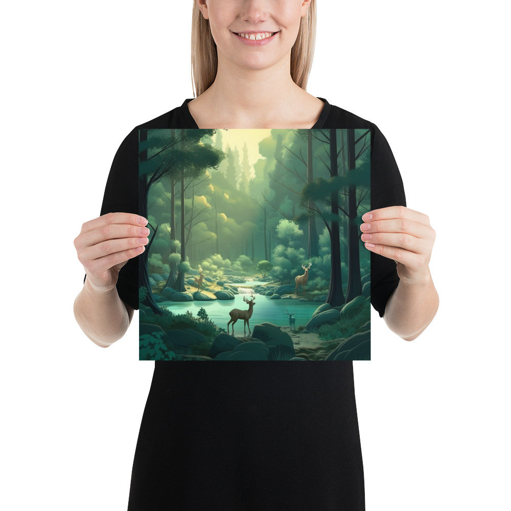 Enchanted Fairytale Forest Pixar 3D Style Wall Art Poster - Etsy