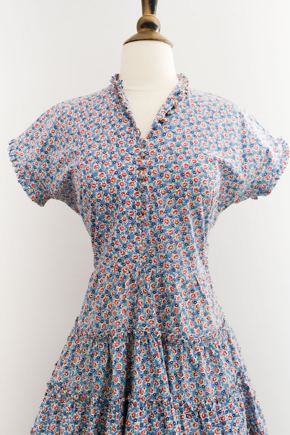 Vintage Late 1940’s/Early 1950’s Gail Whitley Ruffle … - Gem