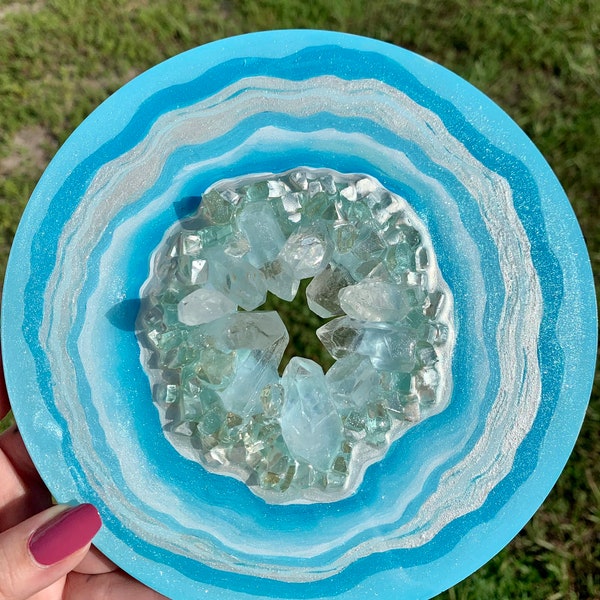 Blue Resin Art - Etsy