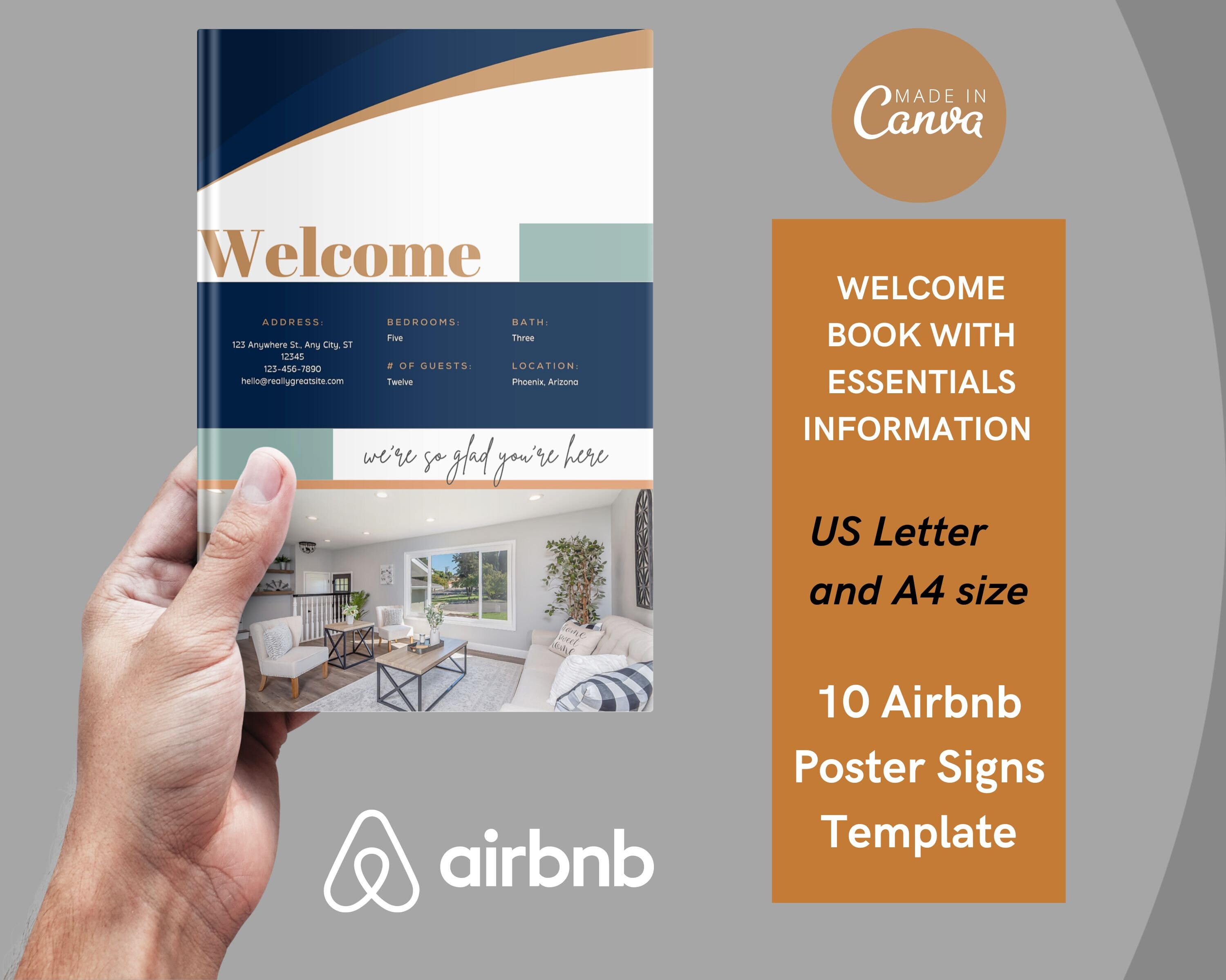 Air bnb welcome sign template - Etsy France