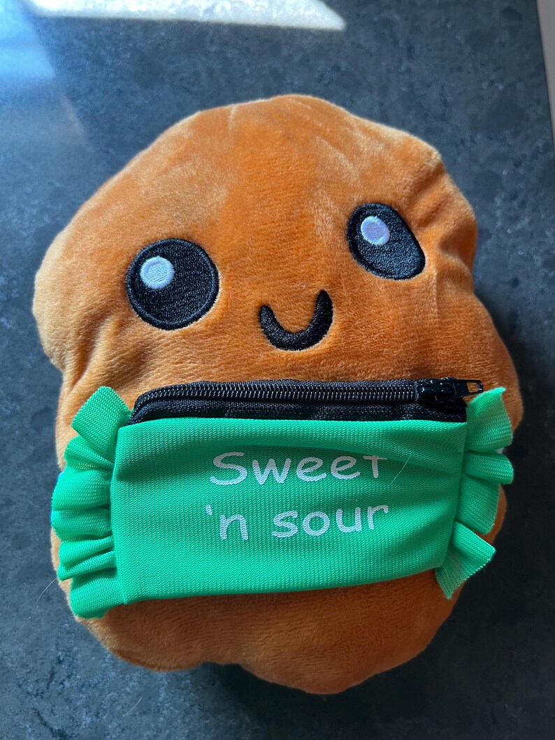 Sweet and Sour Chicken Nugget Plushie - Etsy