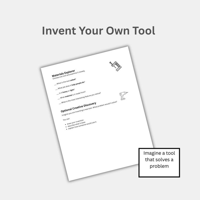 Hardware Store Scavenger Hunt Printable | Kids Tool Exploration ...