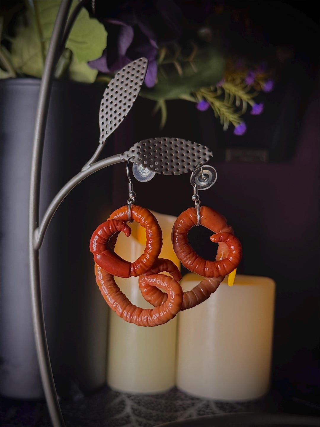 Earthworm Earrings Set - Etsy