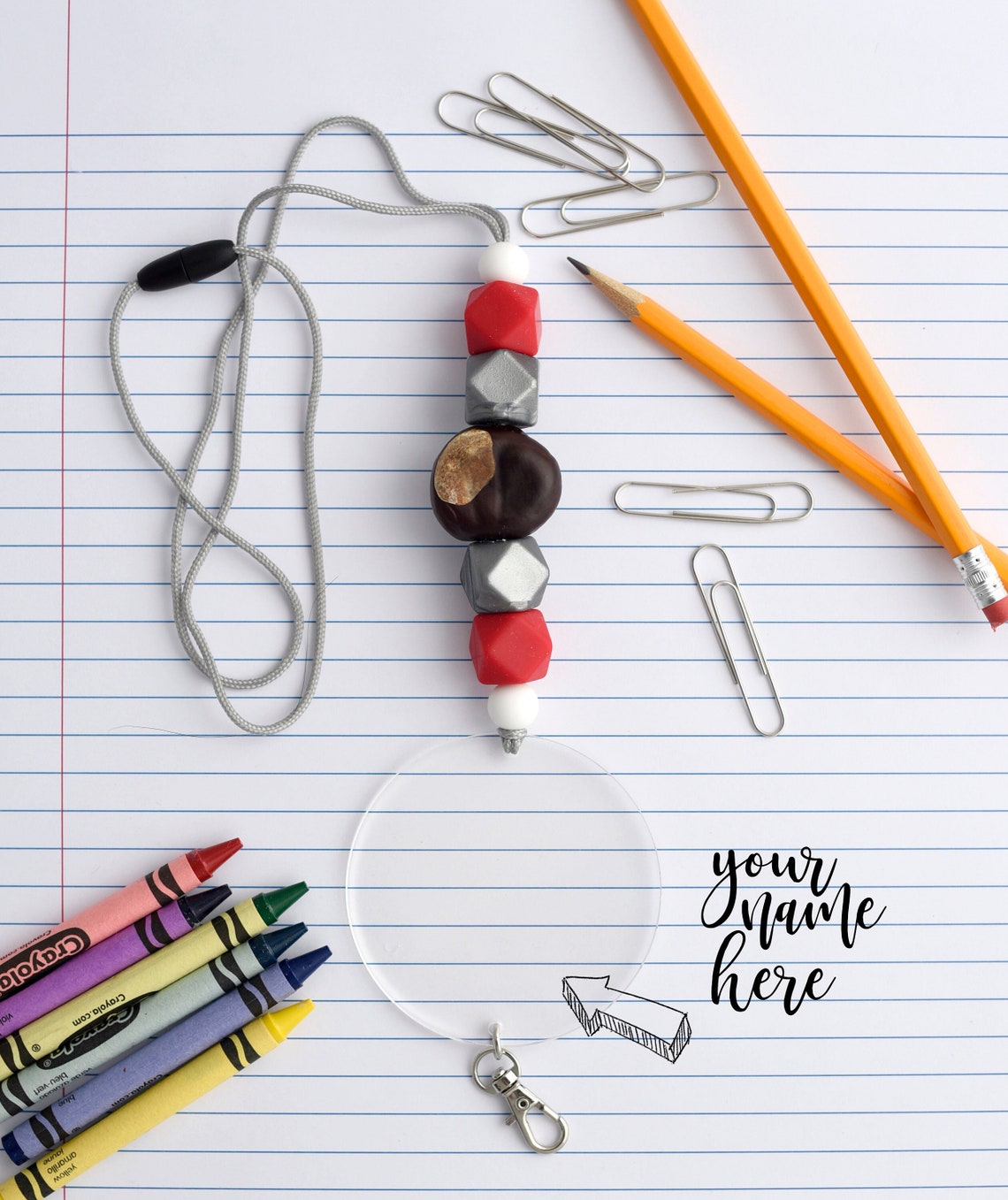 Ohio State Buckeyes Personalized Badge Lanyard for Teachers! - Etsy