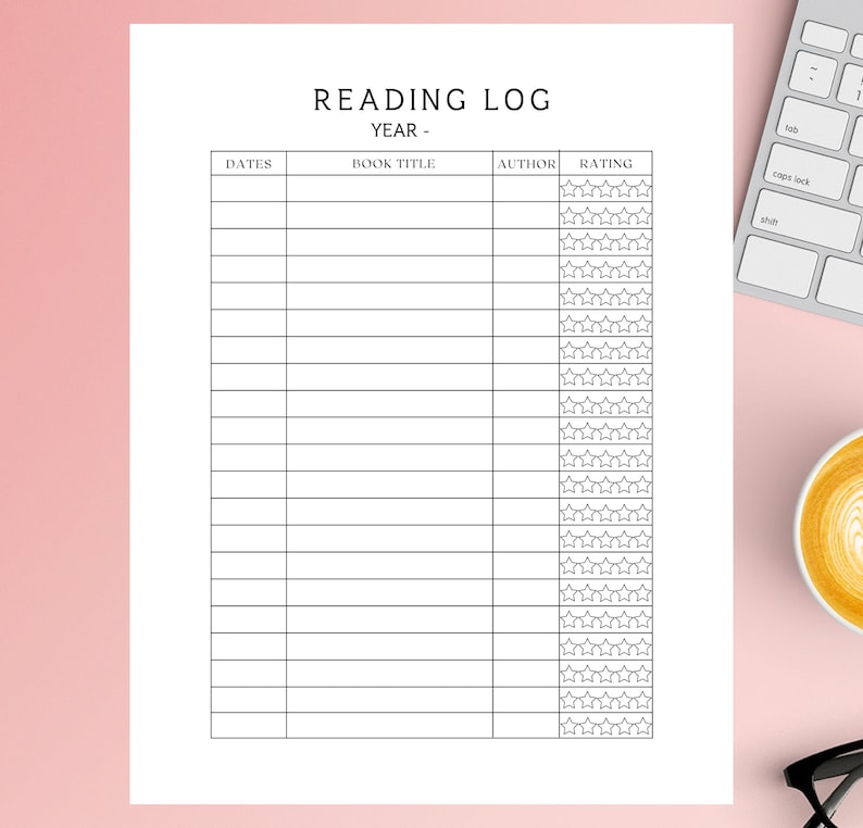 Printable Book Tracker, Simple Reading Tracker, Printable Reading ...
