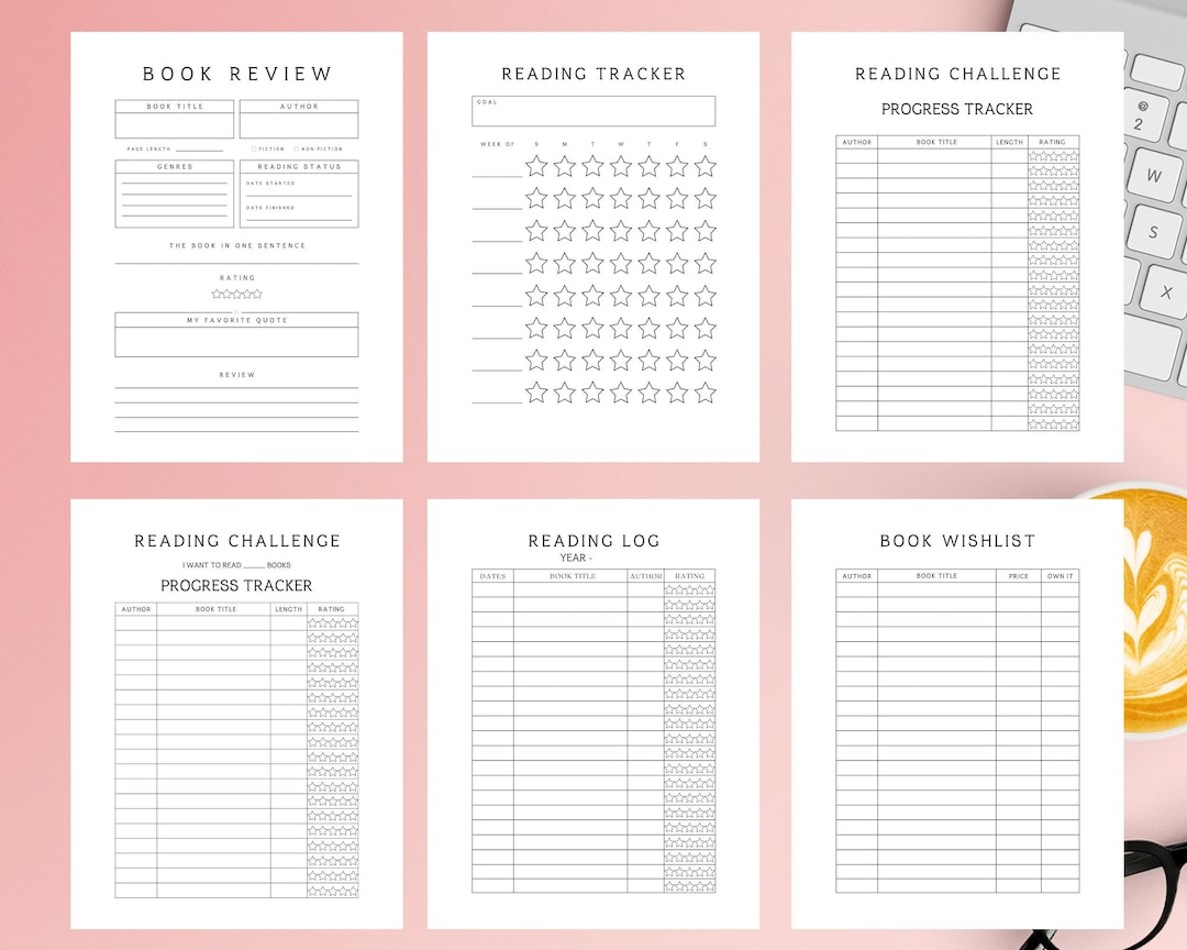 Printable Book Tracker, Simple Reading Tracker, Printable Reading ...