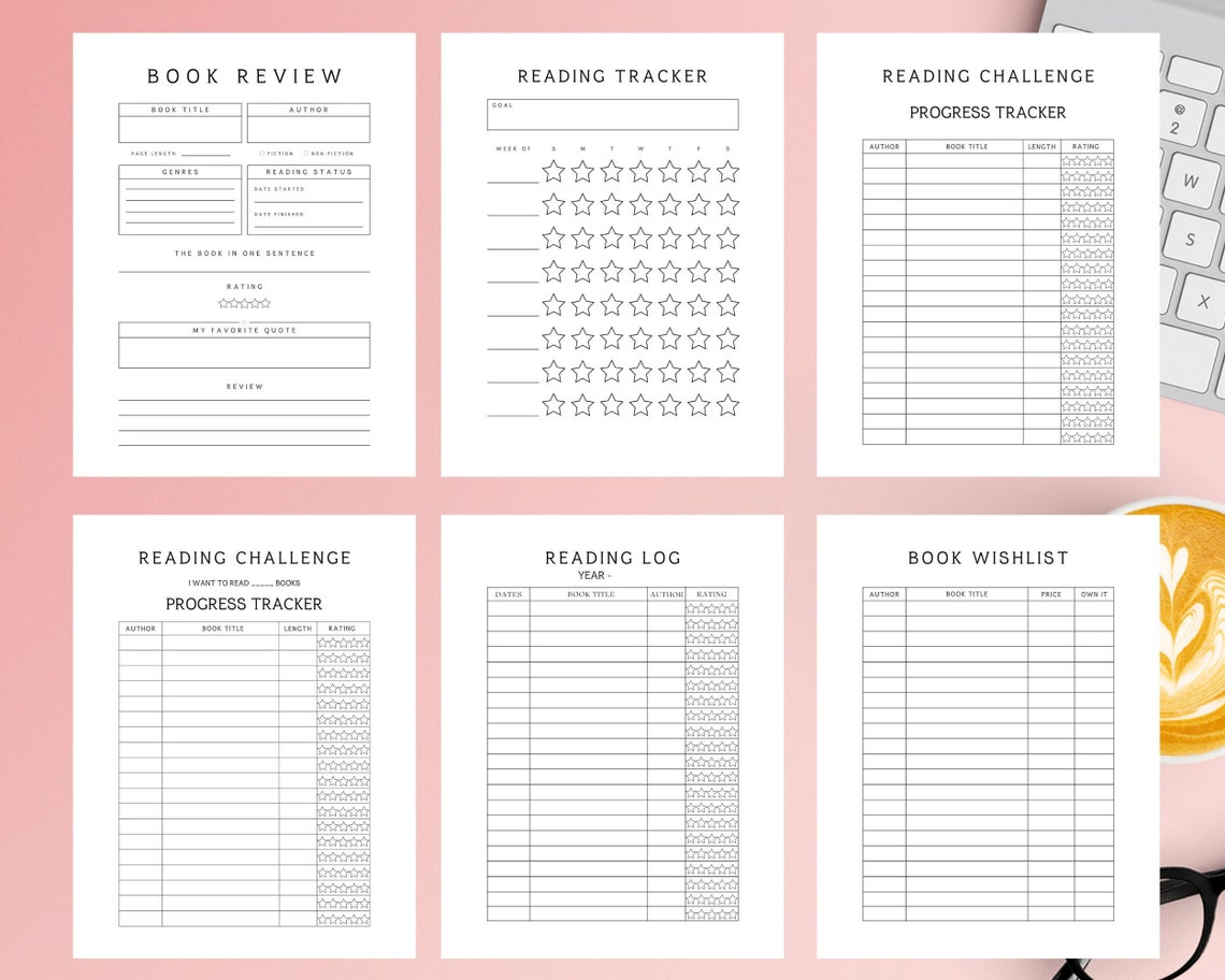 Printable Book Tracker, Simple Reading Tracker, Printable Reading ...