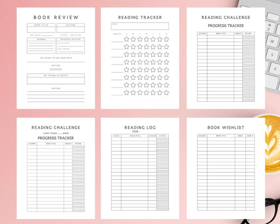 Printable Book Tracker Simple Reading Tracker Printable | Etsy