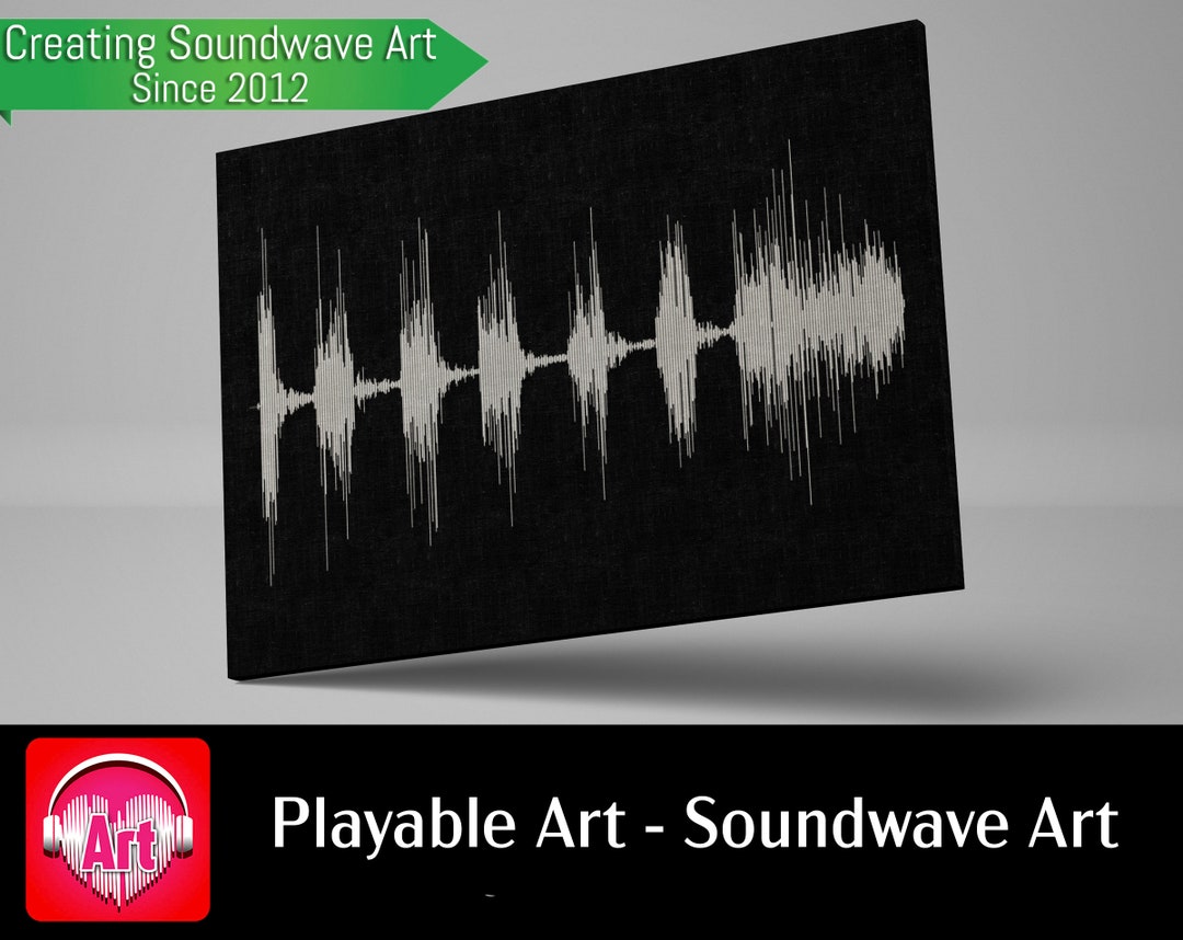 Father's Day Soundwave Art Canvas, Playable With the Soundwave Art App ...