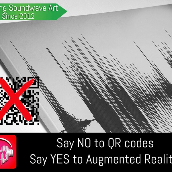 Soundwave Art With Qr Code - Etsy