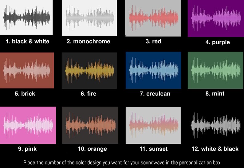 First Anniversary - Paper. Soundwave Art - Create Your Own Custom Sound ...