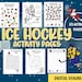 Ice Hockey Activity Pages, Printable Ice Hockey Sheets, Ice Hockey ...