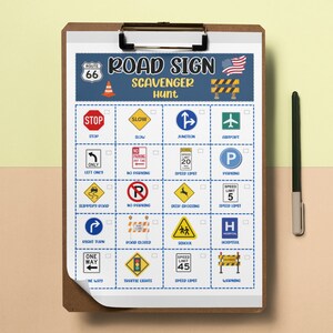 Road Trip Scavenger Hunt Bundle for Kids, Travel Kids Activity ...