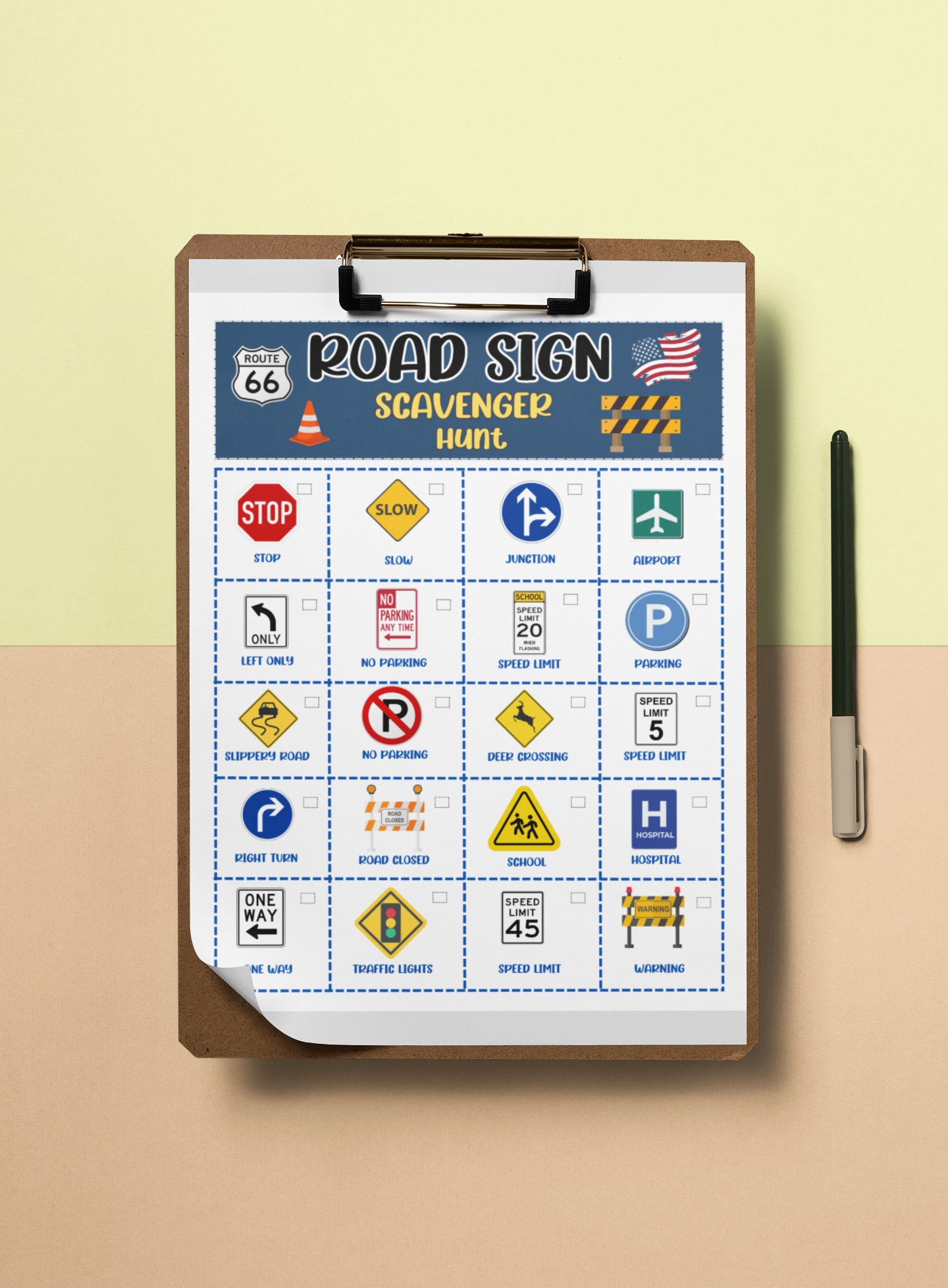 Road Trip Scavenger Hunt Bundle for Kids, Travel Kids Activity ...