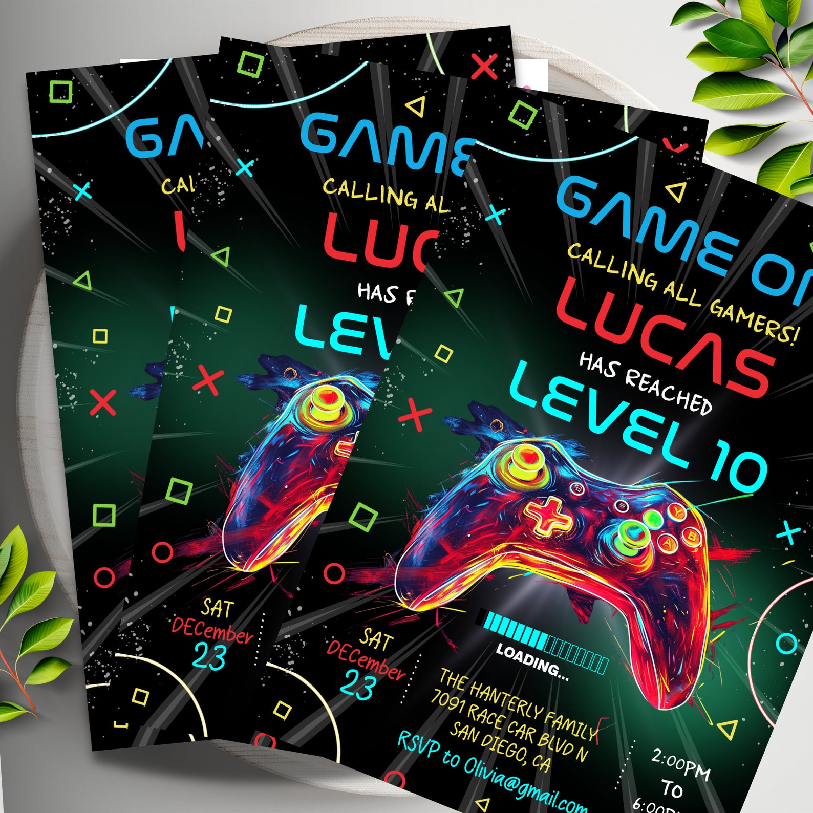 Editable Video Game Party Invitation, Level up Birthday Invite, Gamer ...