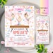 EDITABLE Gymnastics Birthday Invitation, Gymnastics Party Invitation ...