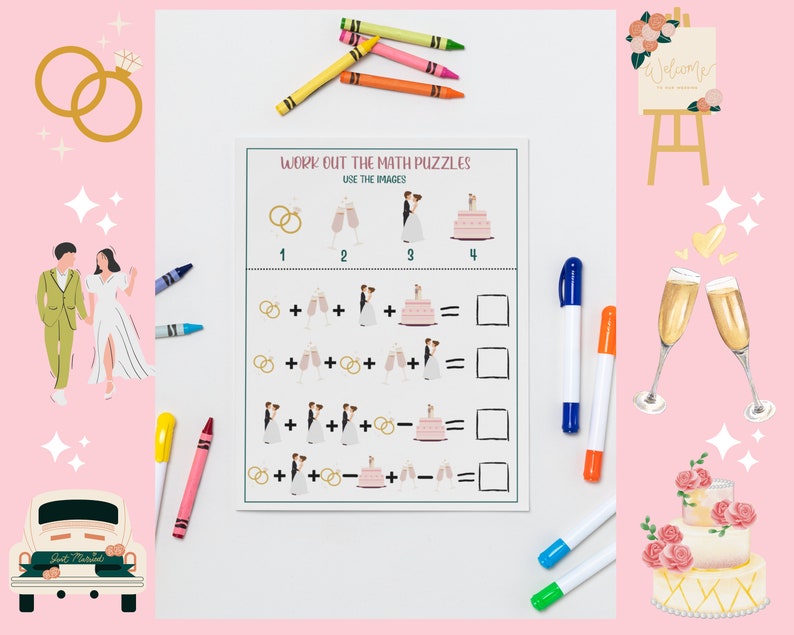Wedding Activity Pack | Digital Wedding Activity Pages for Kids ...