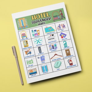 Holiday Scavenger Hunt: Airport, Beach, Hotel Games (PDF Download) - Etsy