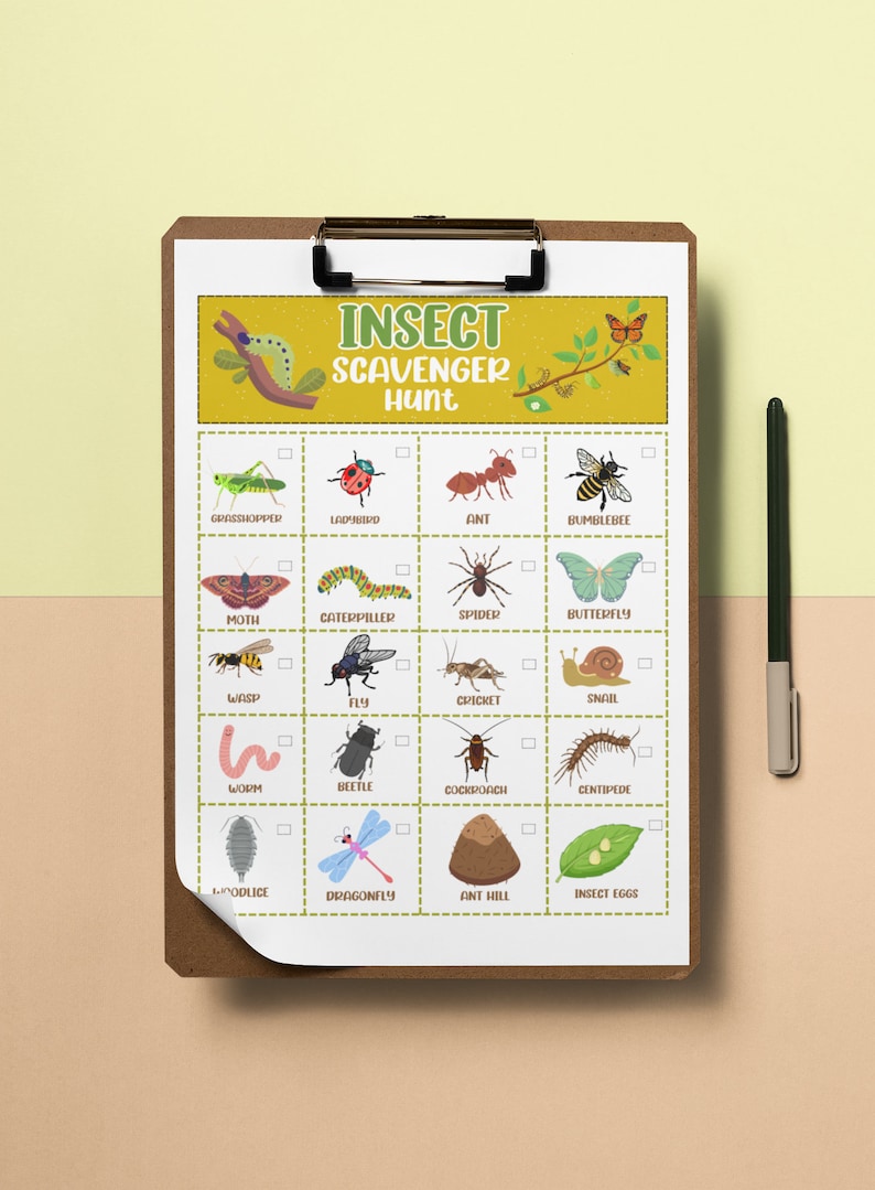 Kids Scavenger Hunt: Nature, Camping, Insect Games (PDF) - Etsy UK