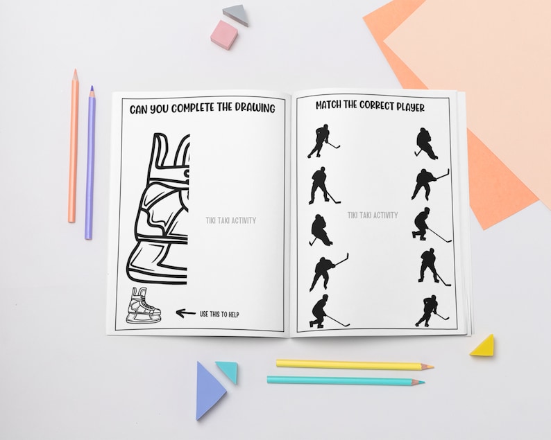Ice Hockey Activity Pages: 23 Printable Hockey Sheets (digital Download ...