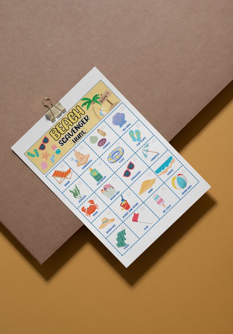 Holiday Scavenger Hunt: Airport, Beach, Hotel Games (PDF Download) - Etsy
