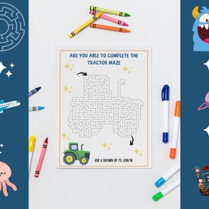 Printable Maze Activity Sheets for Kids | Perfect for Kindergarten and ...